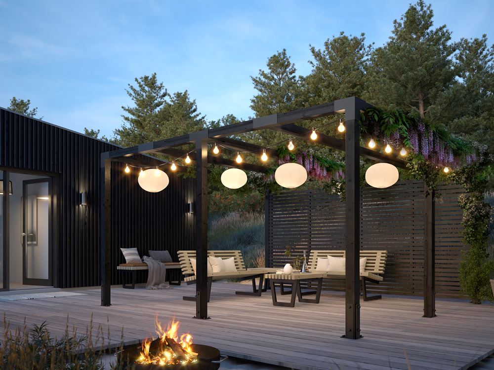 Plus Cubic Pergola > Plus A/S hochwertige dänische Zäune, Sichtschutz ...